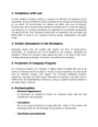 Employee code of conduct policy in Word and Pdf formats