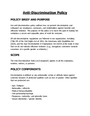 Anti-discrimination policy in Word and Pdf formats