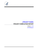 Project Report Template - download free documents for PDF, Word and Excel
