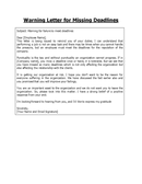 Warning Letter Sample - download free documents for PDF, Word and Excel