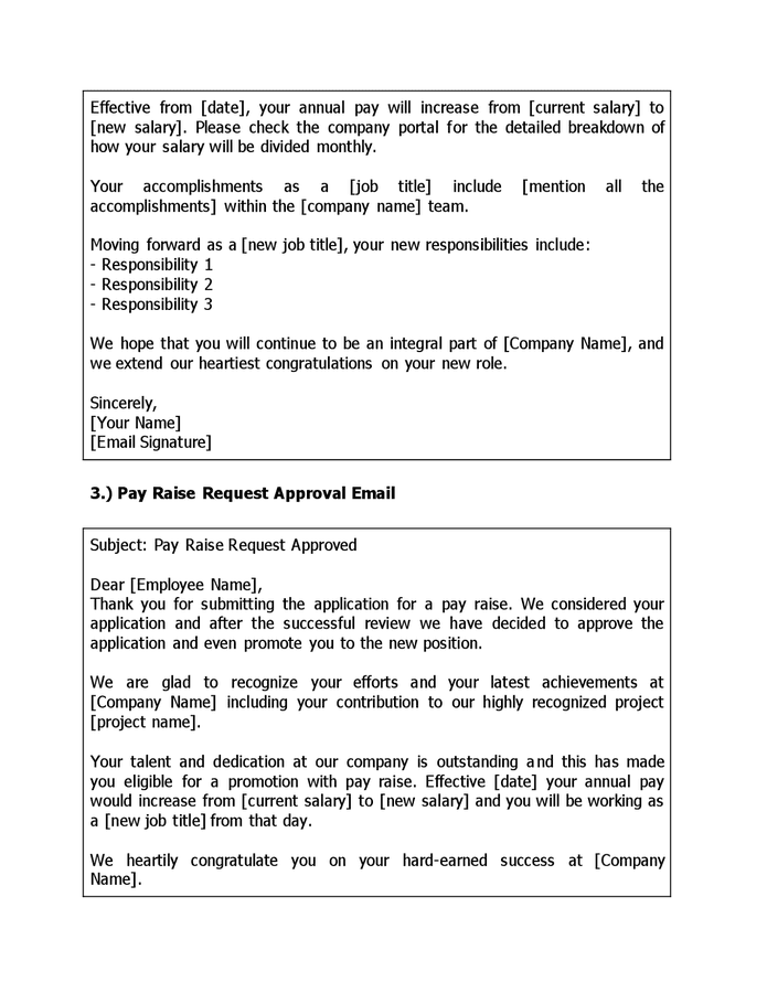 Increment email templates in Word and Pdf formats - page 2 of 4