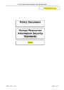 Human resources information security policy in Word and Pdf formats