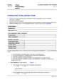 Consultant evaluation form in Word and Pdf formats