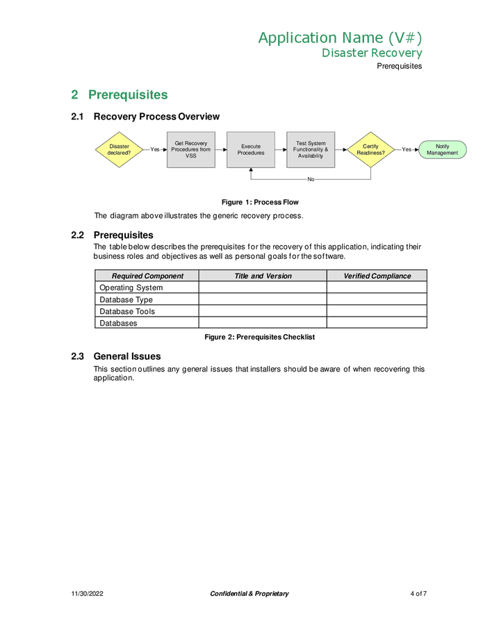Disaster recovery procedures in Word and Pdf formats - page 4 of 7