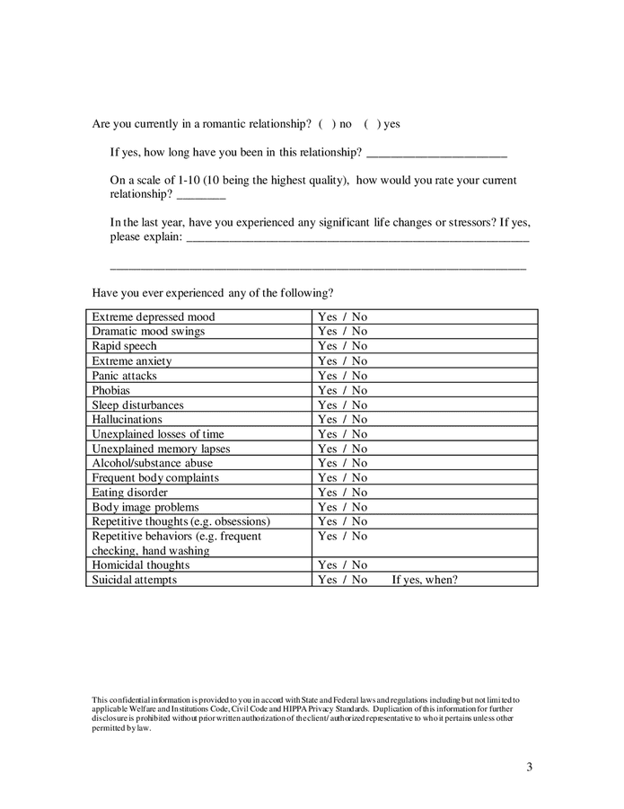 Client intake form - psychiatric services in Word and Pdf formats ... Client intake form - psychiatric services in Word and Pdf formats ...