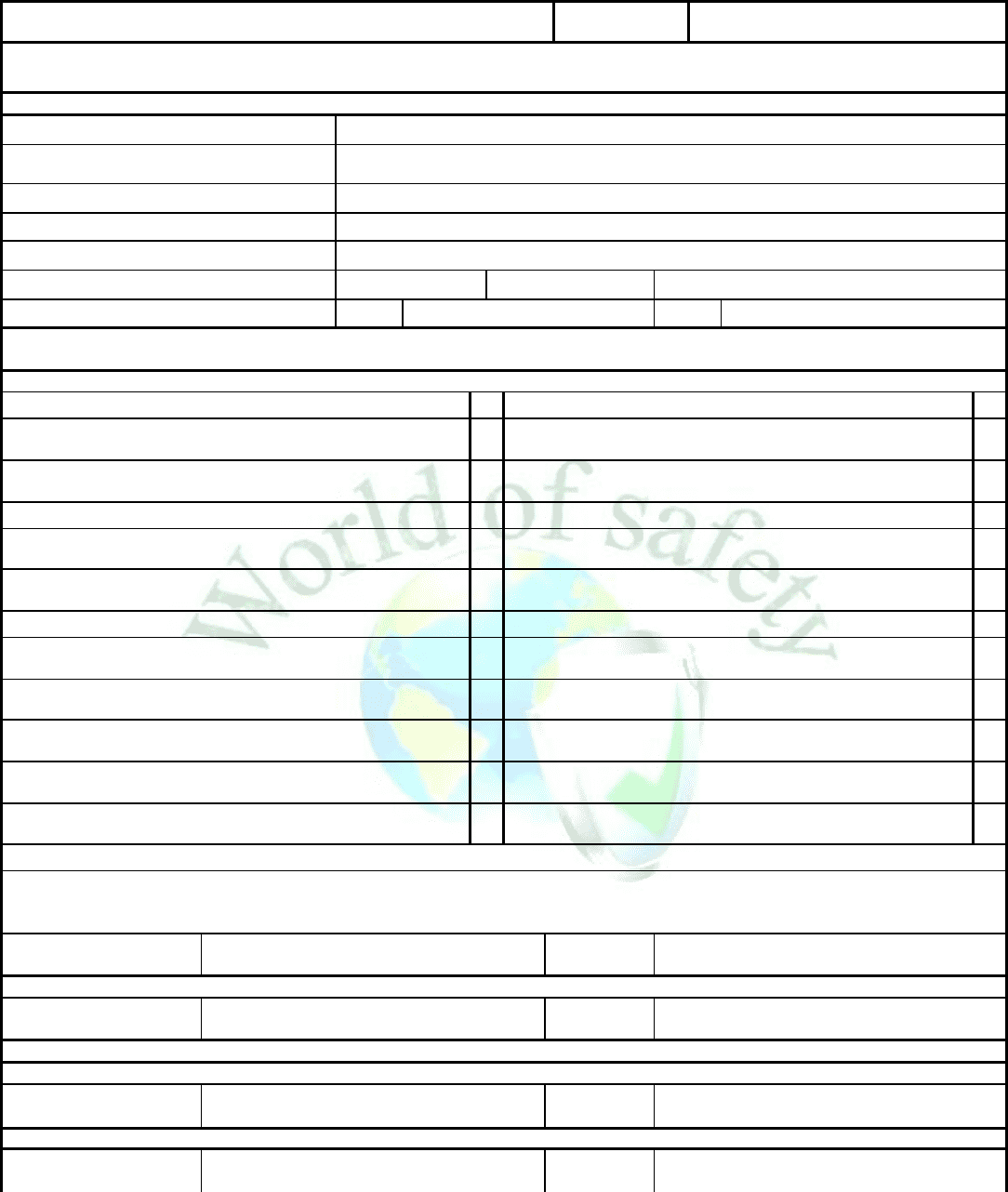 Permit for scaffolding work in Word and Pdf formats