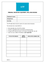 Personal protective equipment (PPE) issue record in Word and Pdf formats