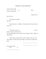 Marital status affidavit (New York) in Word and Pdf formats