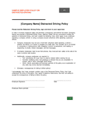Vehicle Use Policies - download free documents for PDF, Word and Excel