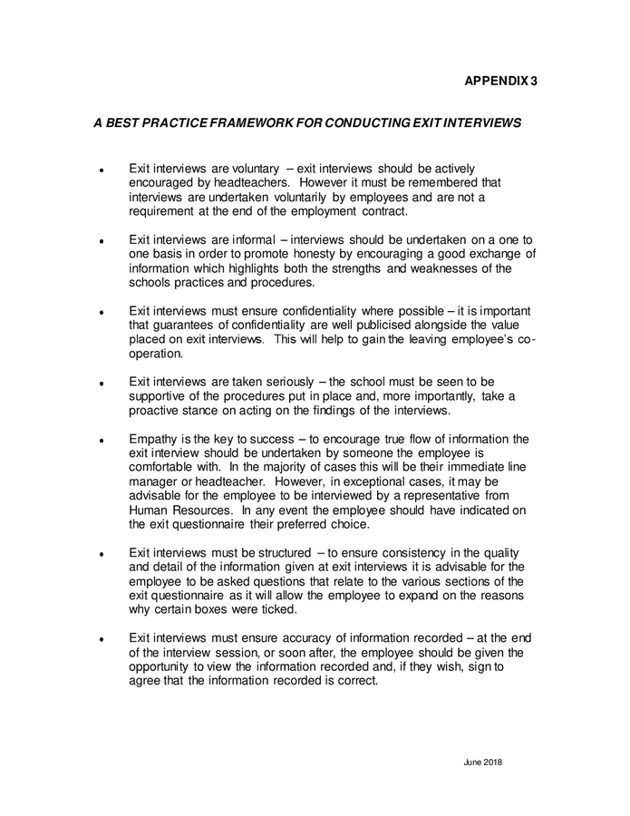 School's exit interviews and questionnaire in Word and Pdf formats ...