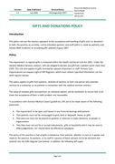 Gifts and Donations Policies - download free documents for PDF, Word ...
