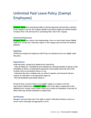 Leave Policies - download free documents for PDF, Word and Excel