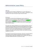 administrative leave policy