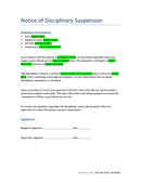 Termination and Disciplinary Policies - download free documents for PDF ...