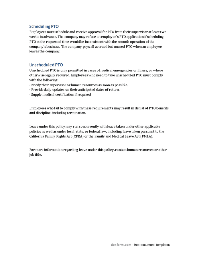 California Pto Carryover Policy california-pto-carryover-policy