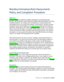 Nondiscrimination / anti-harassment policy in Word and Pdf formats