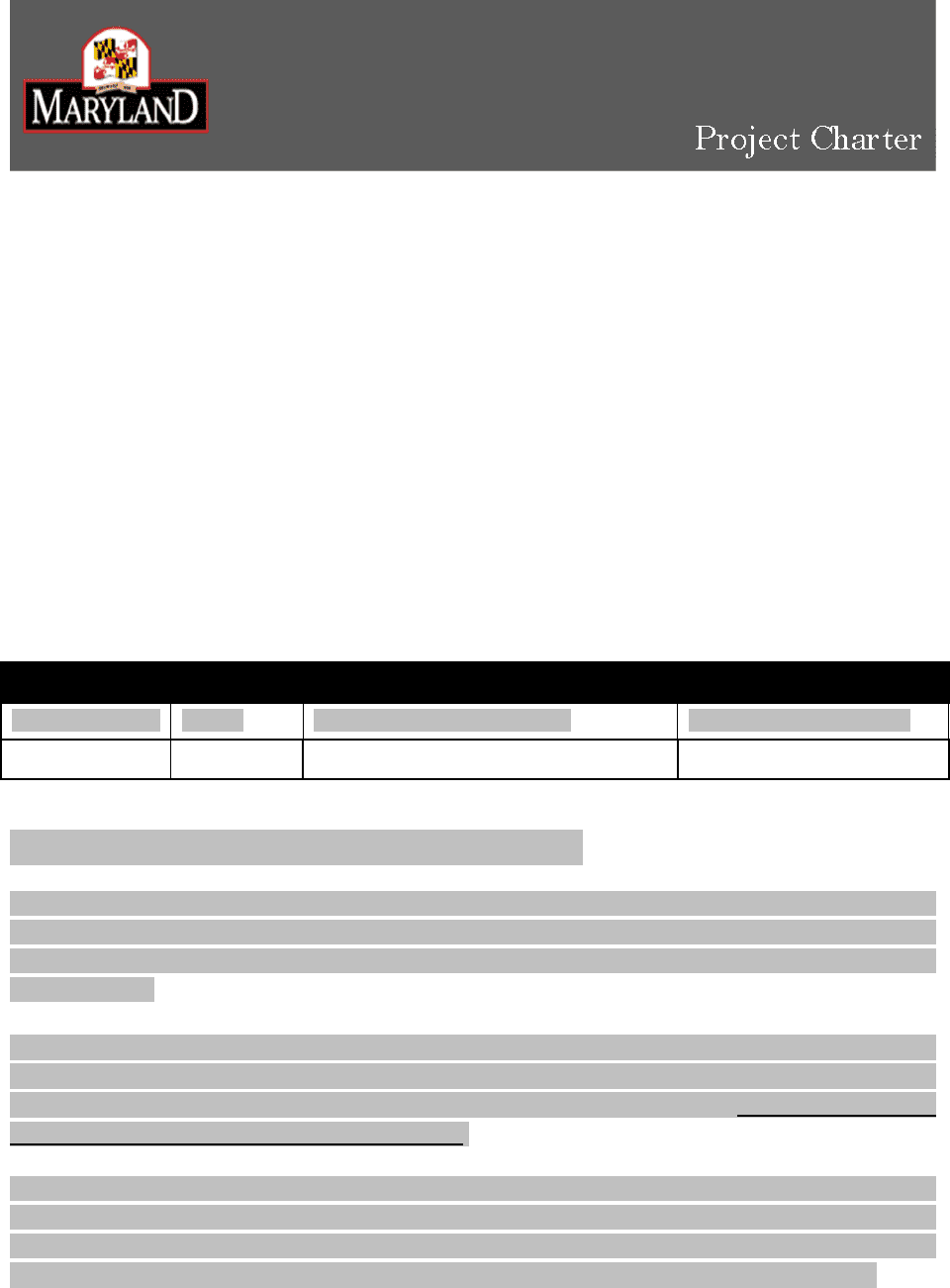 Project Management Charter in Word and Pdf formats - page 2 of 5