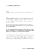 Leave Policies - download free documents for PDF, Word and Excel