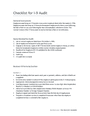 Checklist for I-9 audit in Word and Pdf formats