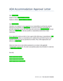 ADA accommodation approval letter in Word and Pdf formats