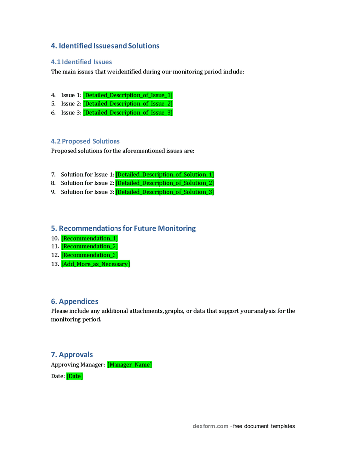 Monitoring application document in Word and Pdf formats - page 2 of 2