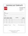 Packing slip template in Word and Pdf formats