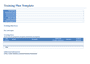Training plan template in Word and Pdf formats