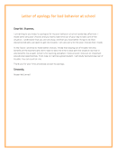 Apology Letter - download free documents for PDF, Word and Excel