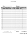 Travel log sheet in Word and Pdf formats