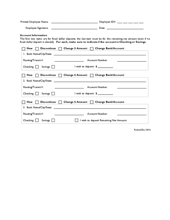 Deposit slip template in Word and Pdf formats