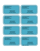 address label template