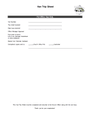 Van trip sheet in Word and Pdf formats