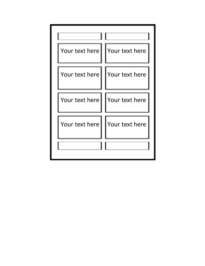 Printable binder spine insert in Word and Pdf formats