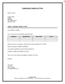 Purchase Order Template - download free documents for PDF, Word and Excel