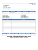 packing slip template