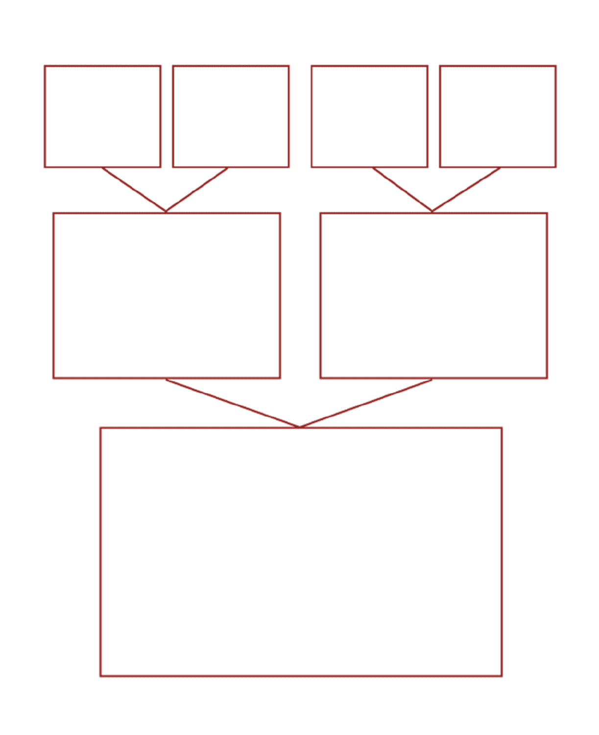 Decision tree template in Word and Pdf formats