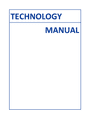 Simple technology manual template in Word and Pdf formats