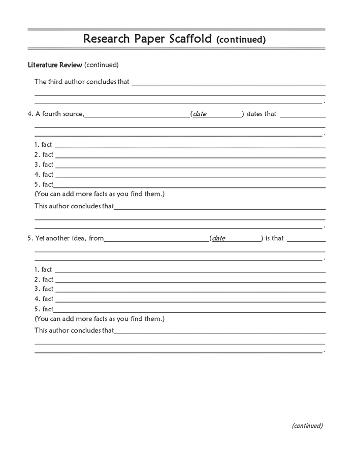 Research paper scaffold in Word and Pdf formats - page 3 of 6