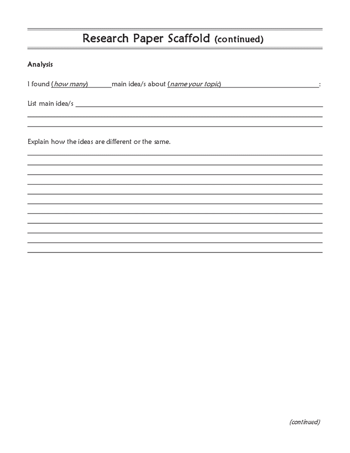 Research paper scaffold in Word and Pdf formats - page 4 of 6