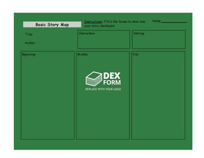 Basic story map in Word and Pdf formats