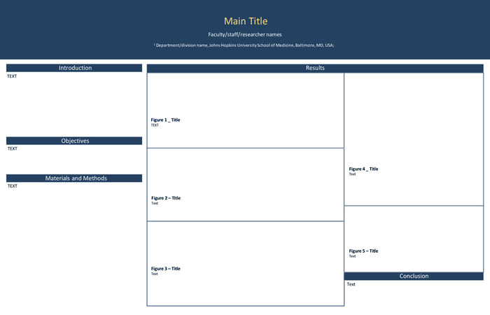 Research poster template in Word and Pdf formats