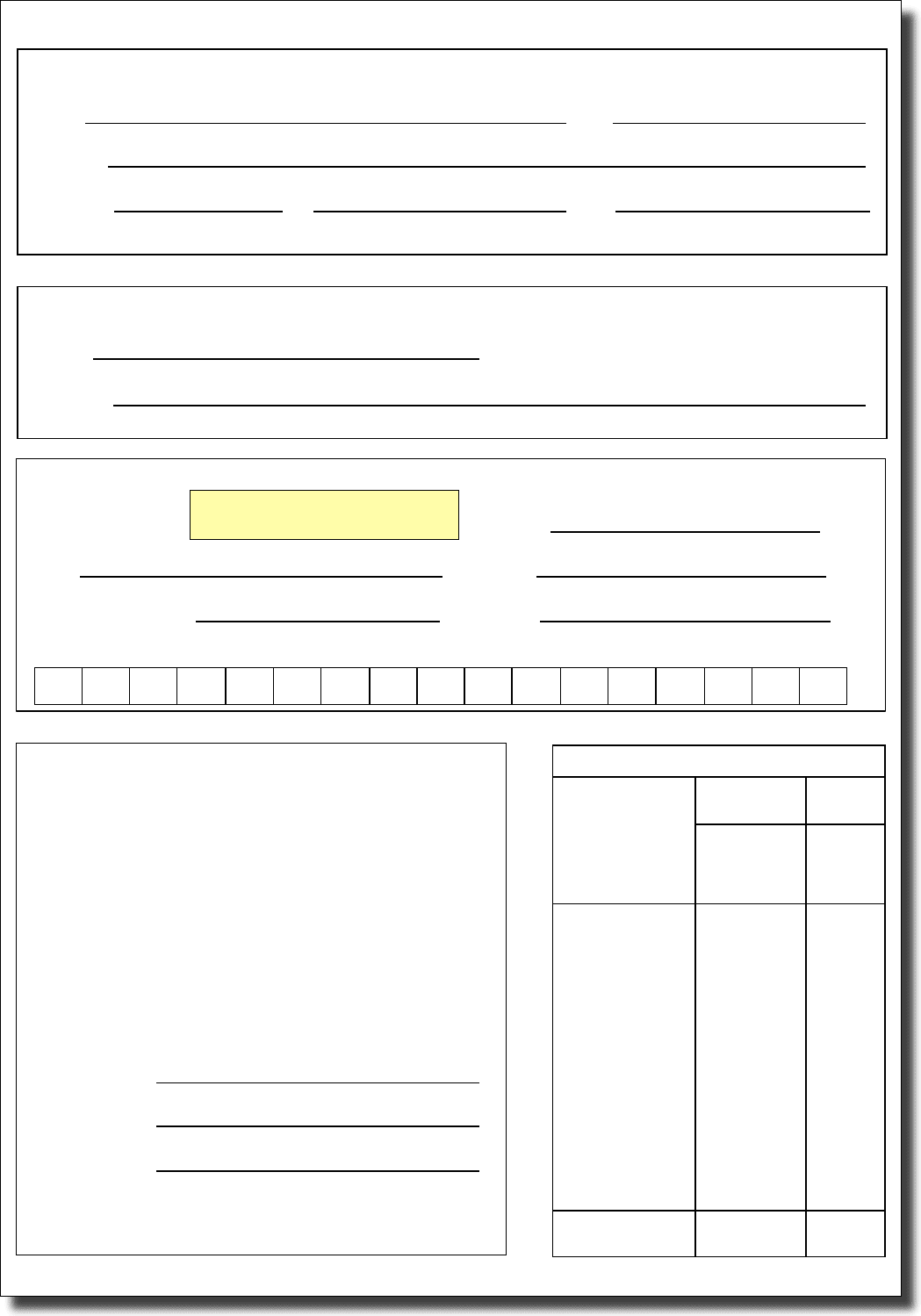 Purchase receipt (UK) in Word and Pdf formats - page 2 of 3