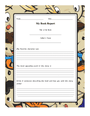 Book report template in Word and Pdf formats