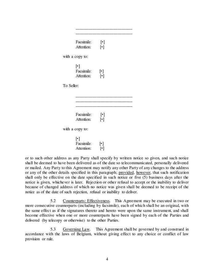 Share purchase agreement in Word and Pdf formats - page 4 of 11