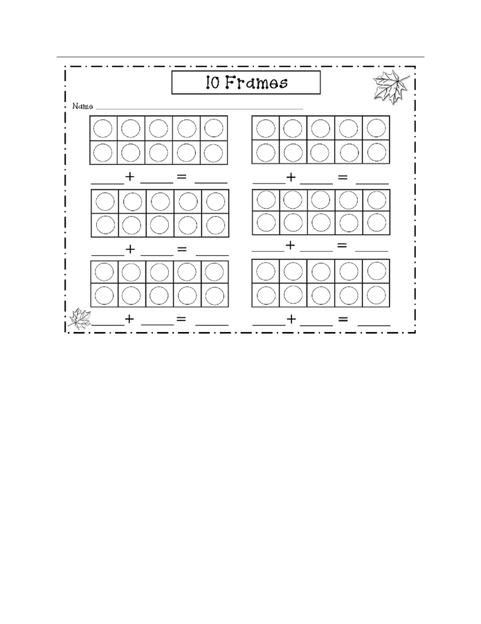 10 frames template in Word and Pdf formats