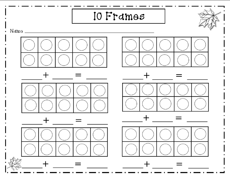 10 frames template in Word and Pdf formats