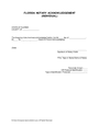 Individual notary acknowledgement (Florida) in Word and Pdf formats
