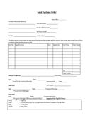 Purchase Order Template - download free documents for PDF, Word and Excel