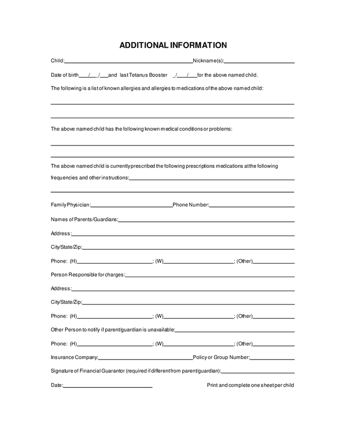 Appointment of short-term guardian for minor in Word and Pdf formats ...