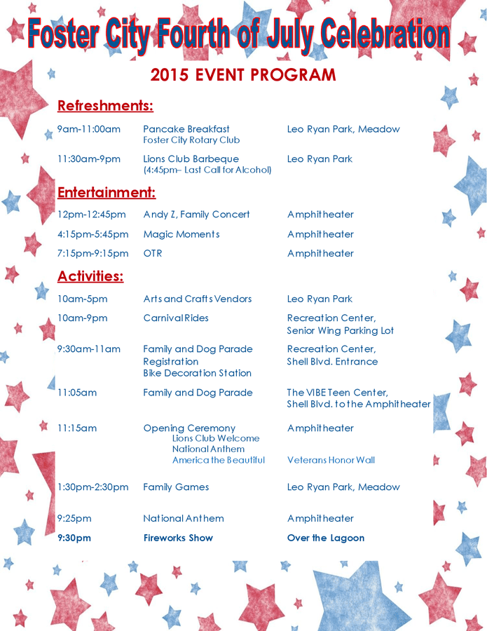 Event planner program in Word and Pdf formats